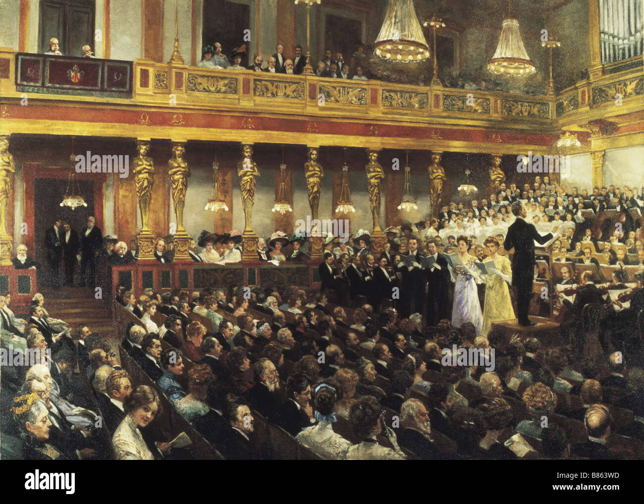 Opera audience painting hi-res stock photography and images - Alamy