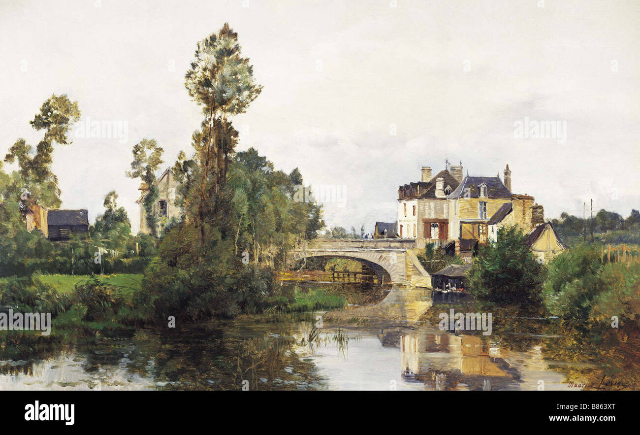 Levis, The Bridge of Mortain in St Hilaire Stock Photo - Alamy
