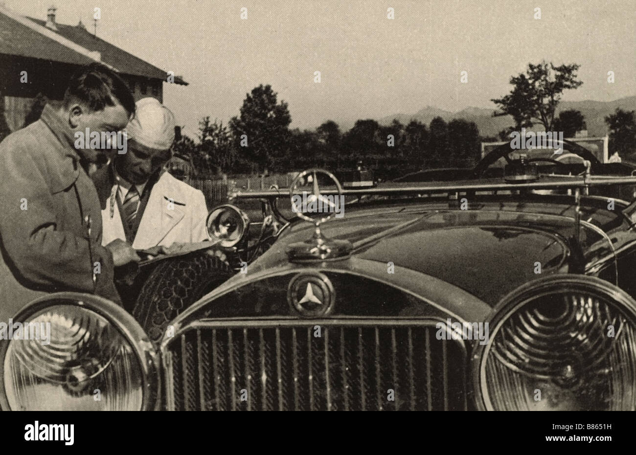 Hitler during a trip through Germany Stock Photo - Alamy