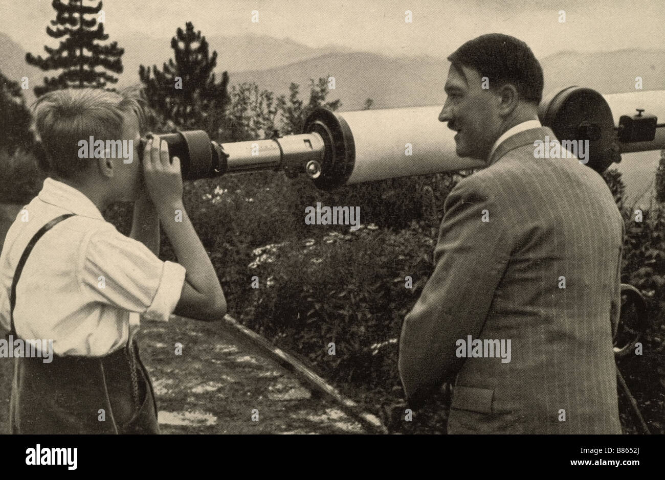 Hitler on holiday in Obersalzberg Stock Photo - Alamy