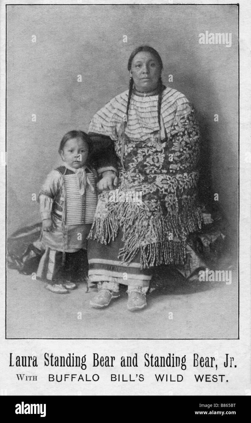 Buffalo Bill's Wild West. Laura Standing Bear and Standing Bear Jr ...