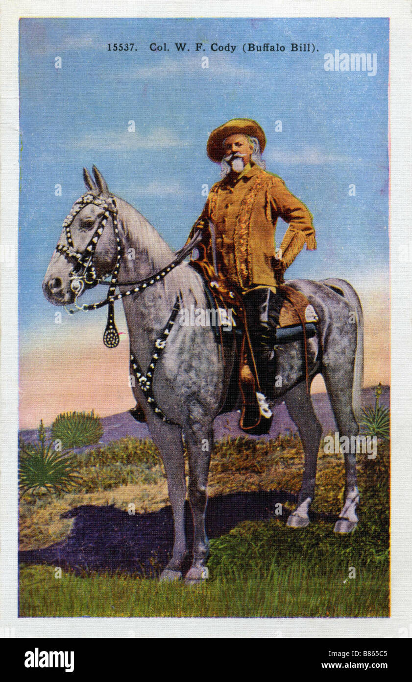 Buffalo bill on a horse hi-res stock photography and images - Alamy