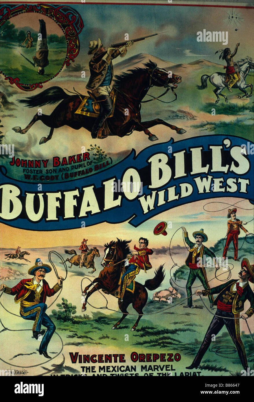 Buffalo bill's wild west poster hi-res stock photography and images - Alamy