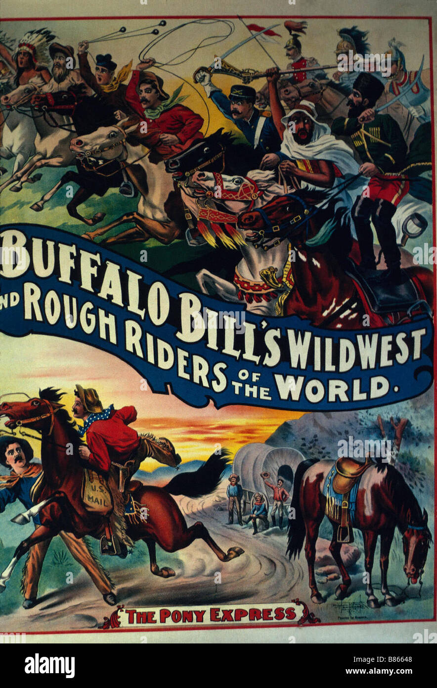 Wild west show poster hi-res stock photography and images - Alamy