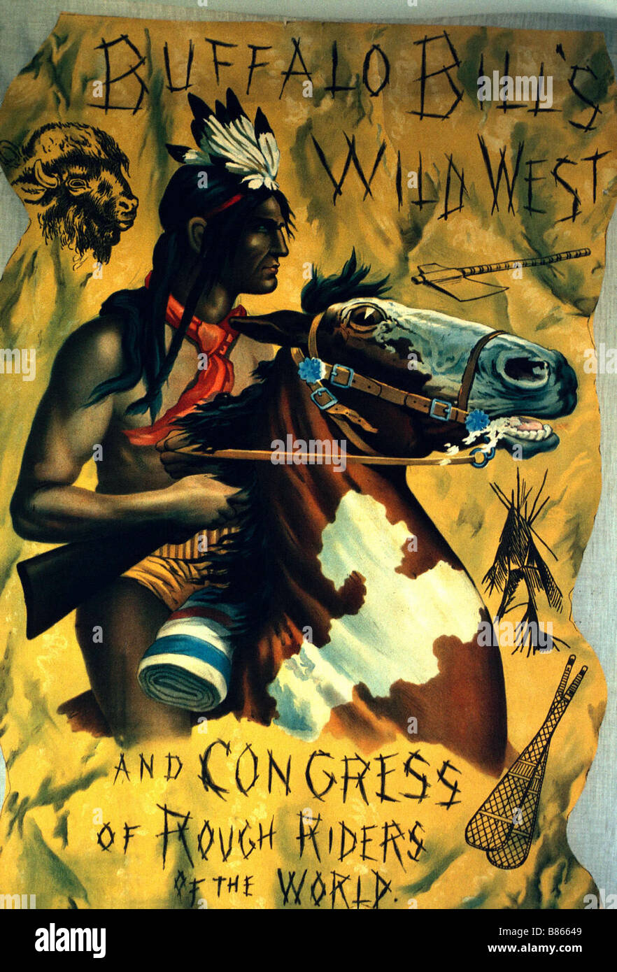 Buffalo bill's wild west poster hi-res stock photography and images - Alamy