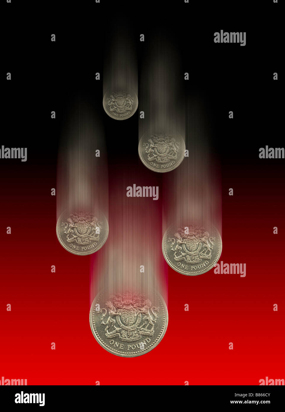 Money falling uk hi-res stock photography and images - Alamy