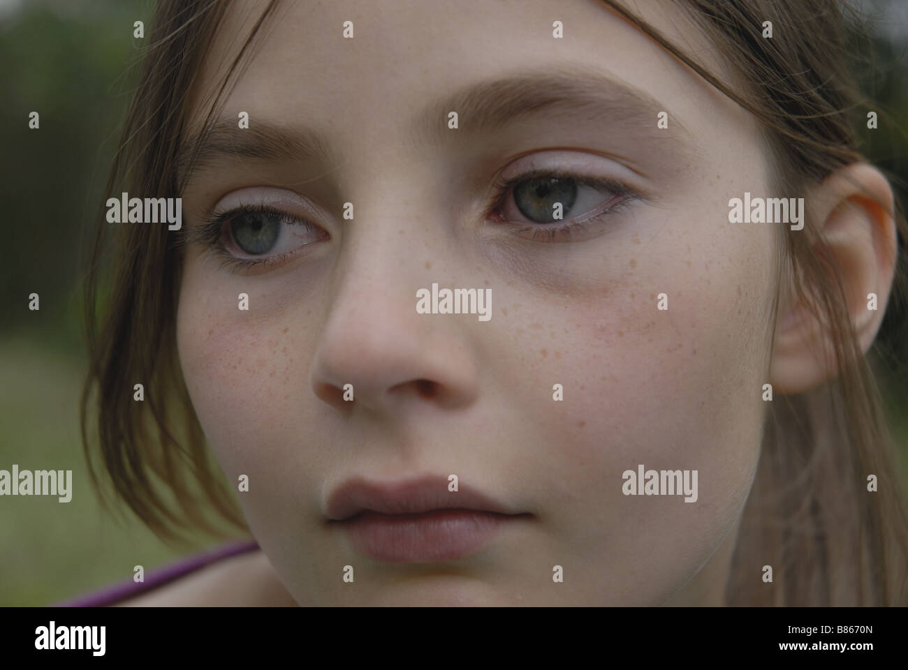 9 year old girl Stock Photo - Alamy