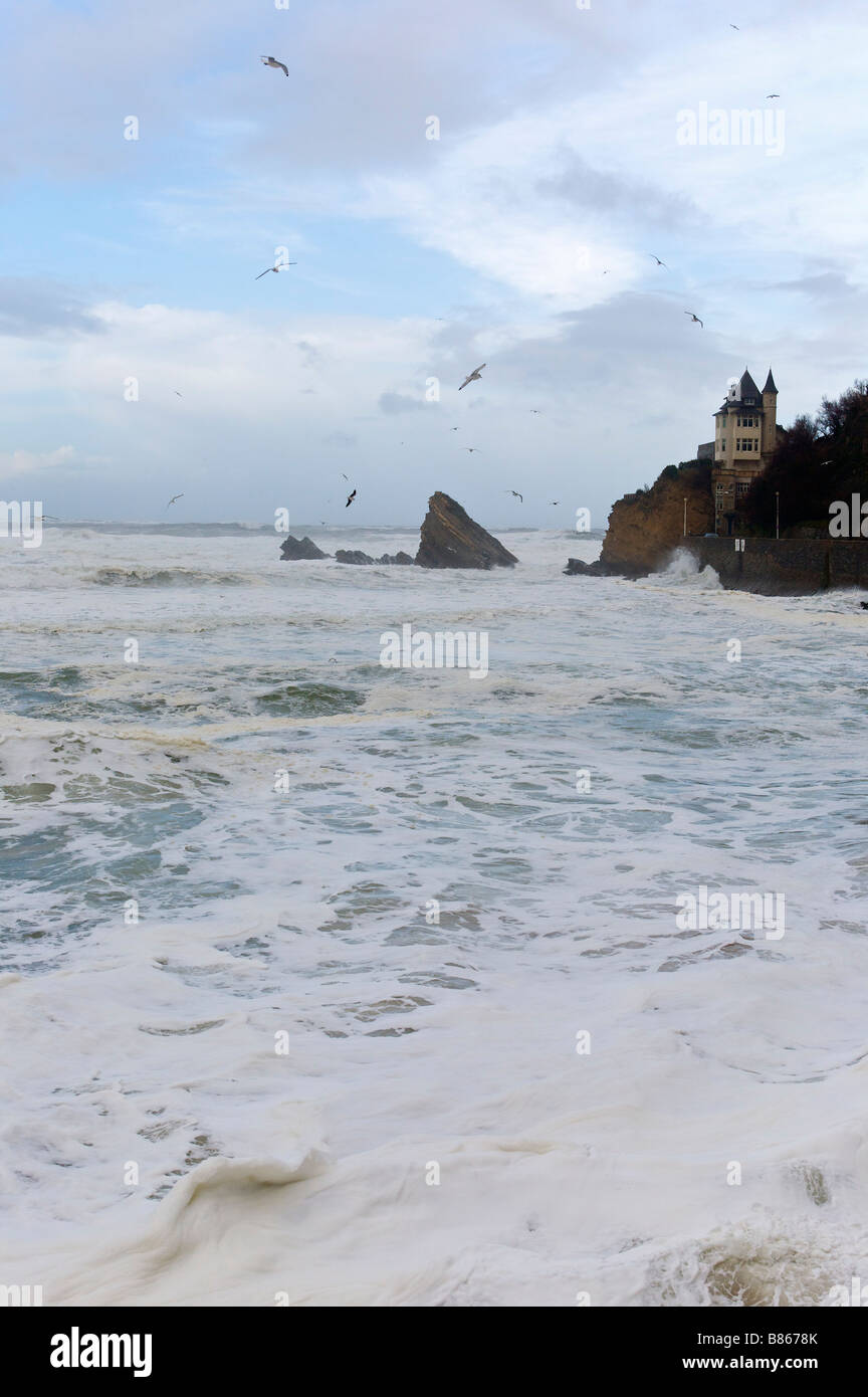 24 january 2009 KLaus storm in Biarritz Villa Belza Pays Basque France ...