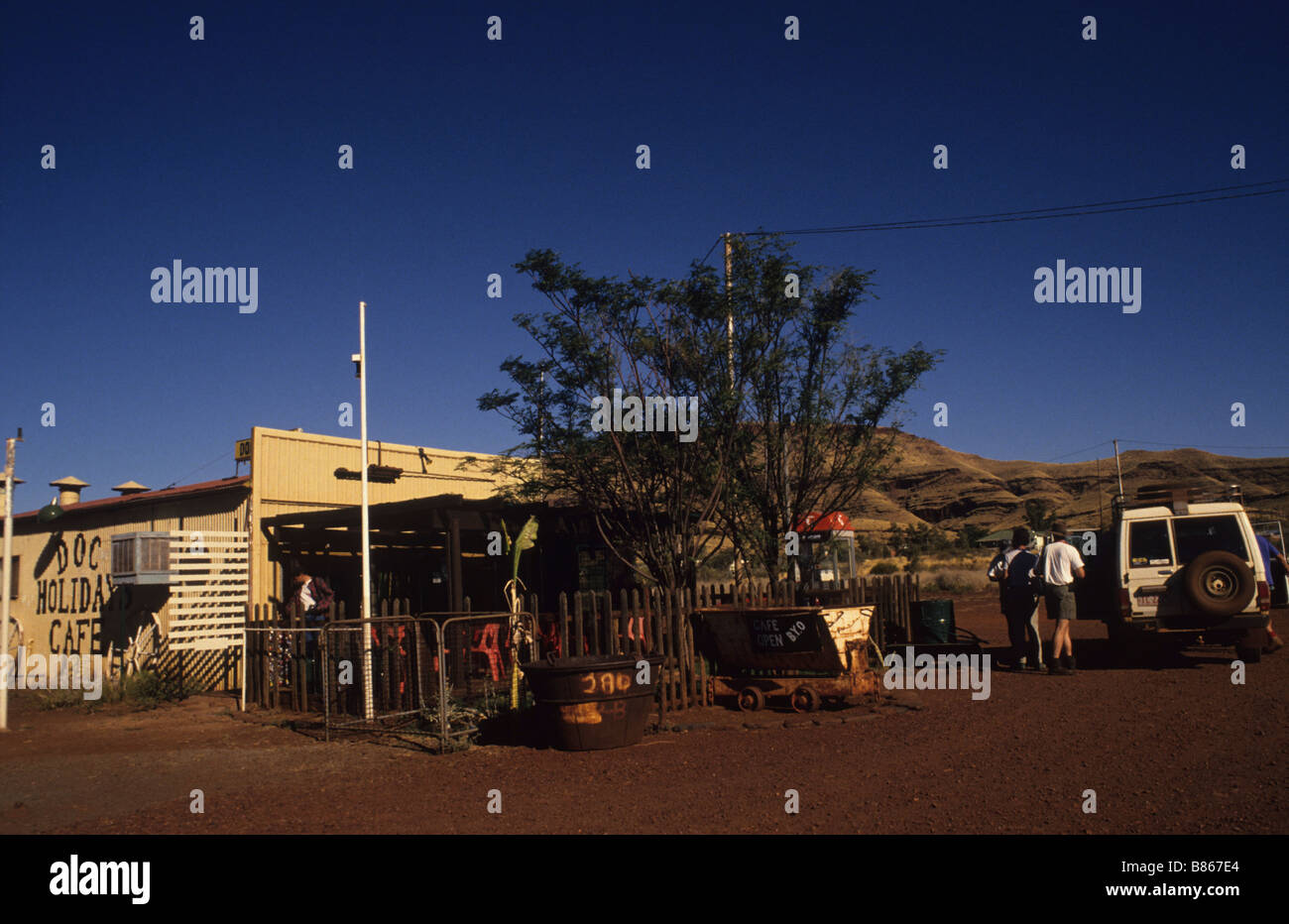 Doc Holiday's Cafe in the asbestos-mining ghost town of Wittenoom, in ...