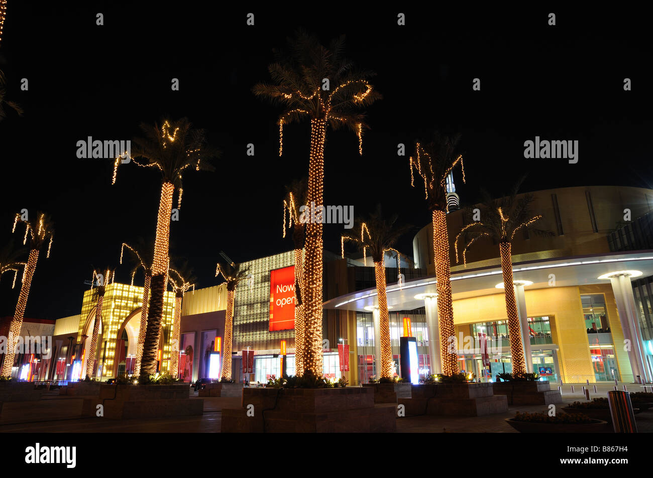 The Dubai Mall illuminated at night Stock Photo - Alamy