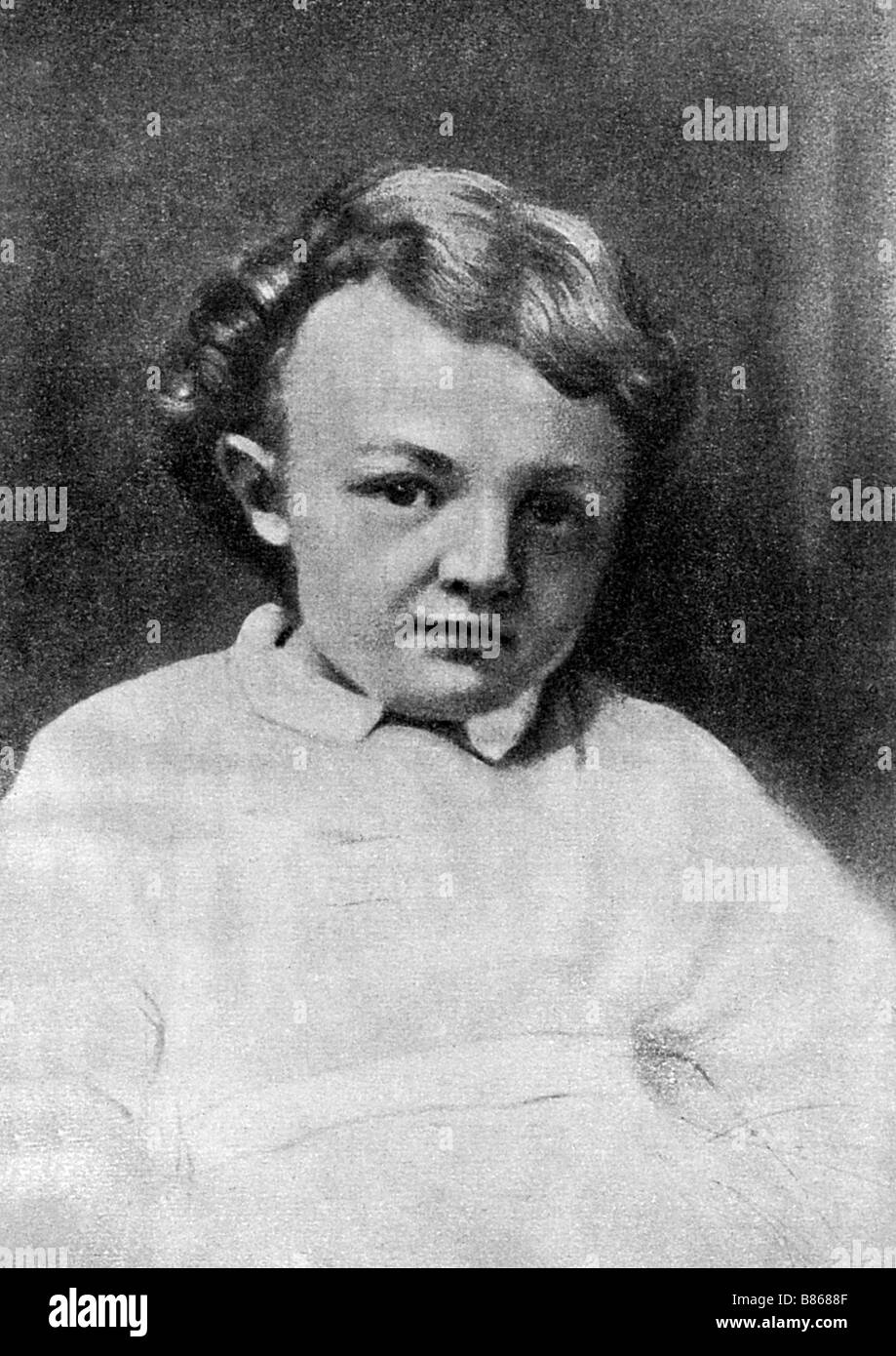 Photographical portrait of Lenin Vladimir Ilitch as a child, aged 5 ...