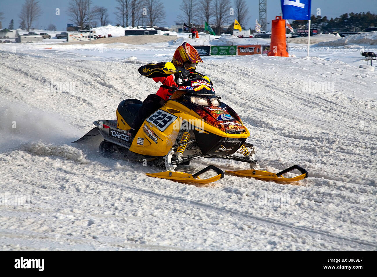 Polaris snowmobile hi-res stock photography and images - Alamy