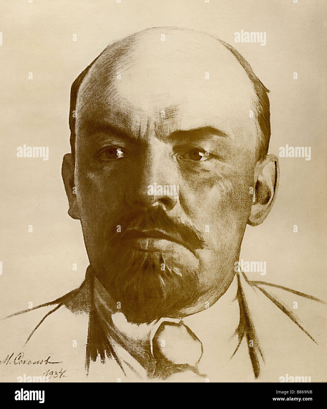 Portrait of Lenin Stock Photo - Alamy