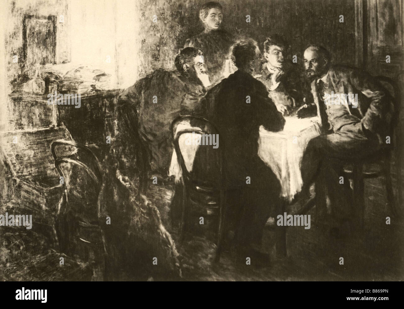 Lenin meeting the Social-Democrats (1900 Stock Photo - Alamy