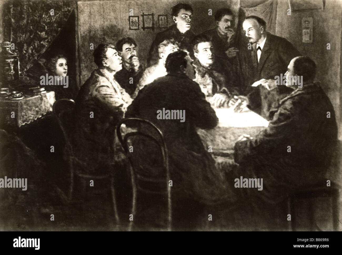 Painting lenin revolution hi-res stock photography and images - Alamy