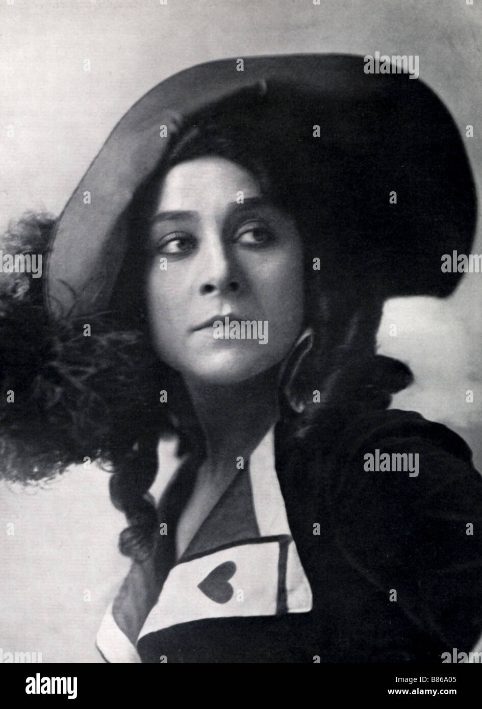 Katarina Pavlova, actress of the Russian Romantic Theatre Stock Photo ...