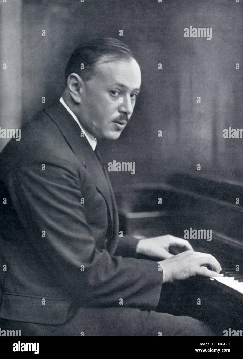 Borovsky, Portrait of the pianist in 1920 Stock Photo - Alamy