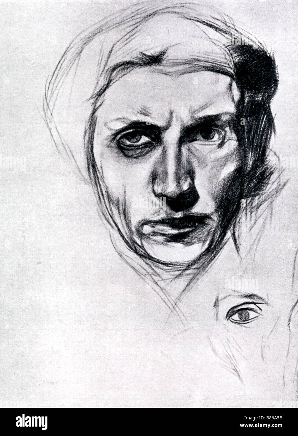 Vrubel, Self-portrait of the artist Stock Photo - Alamy