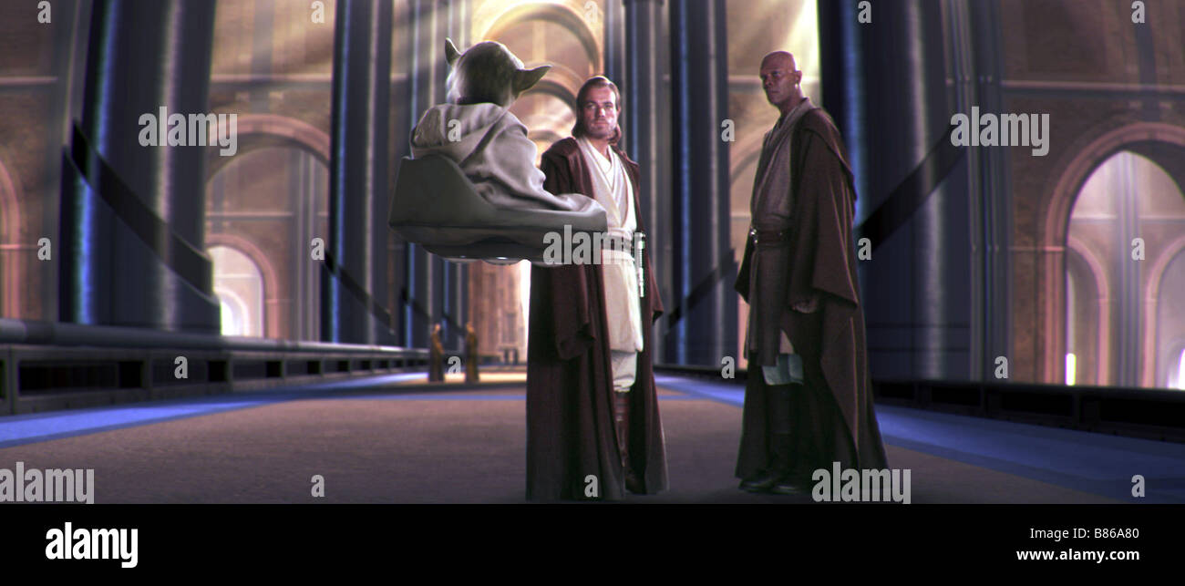 Star Wars II, attack of the clones Year : 2002 USA Frank Oz, Ewan ...