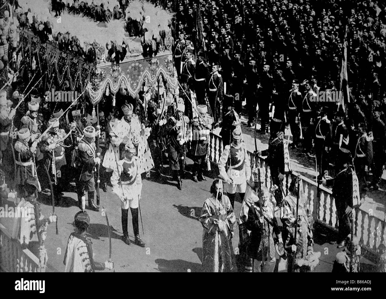 Crowning of Nicholas II of Russia in 1896 Stock Photo - Alamy