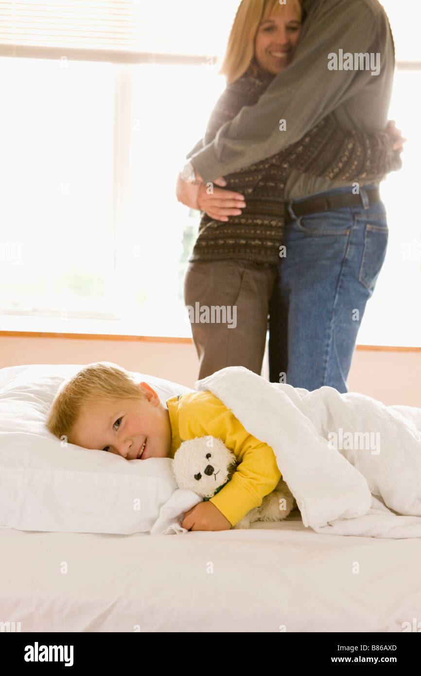 Parents and child Stock Photo - Alamy