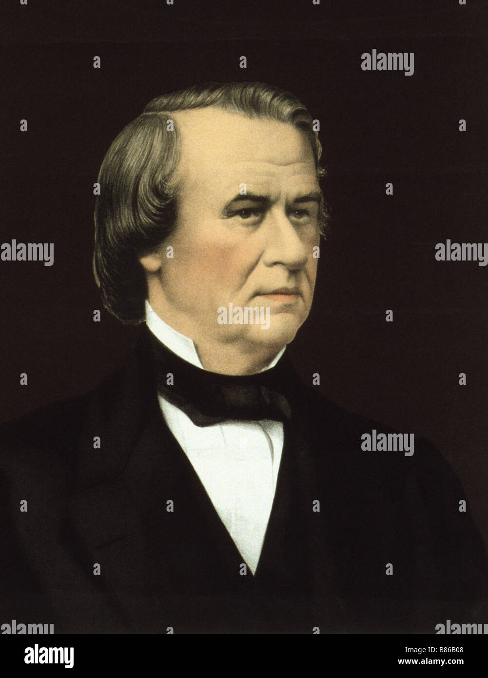 Vintage portrait of andrew johnson hi-res stock photography and images ...