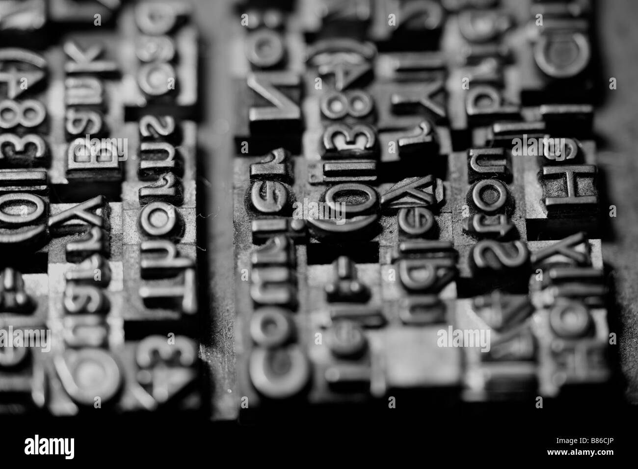 Large type letters hi-res stock photography and images - Alamy