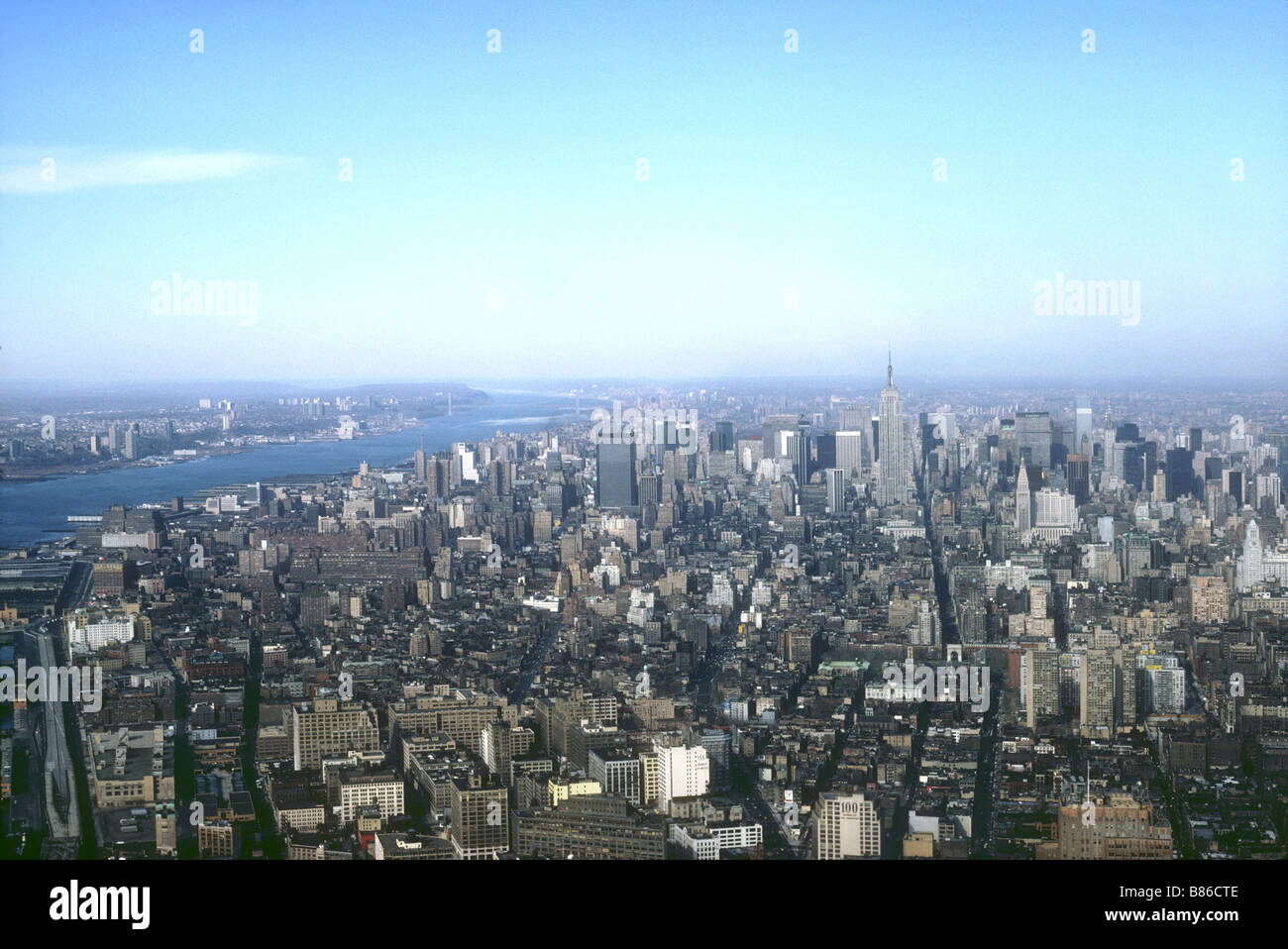 Aerial view of Manhattan Stock Photo - Alamy