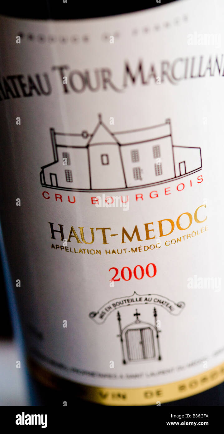 Medoc wine label hi-res stock photography and images - Alamy