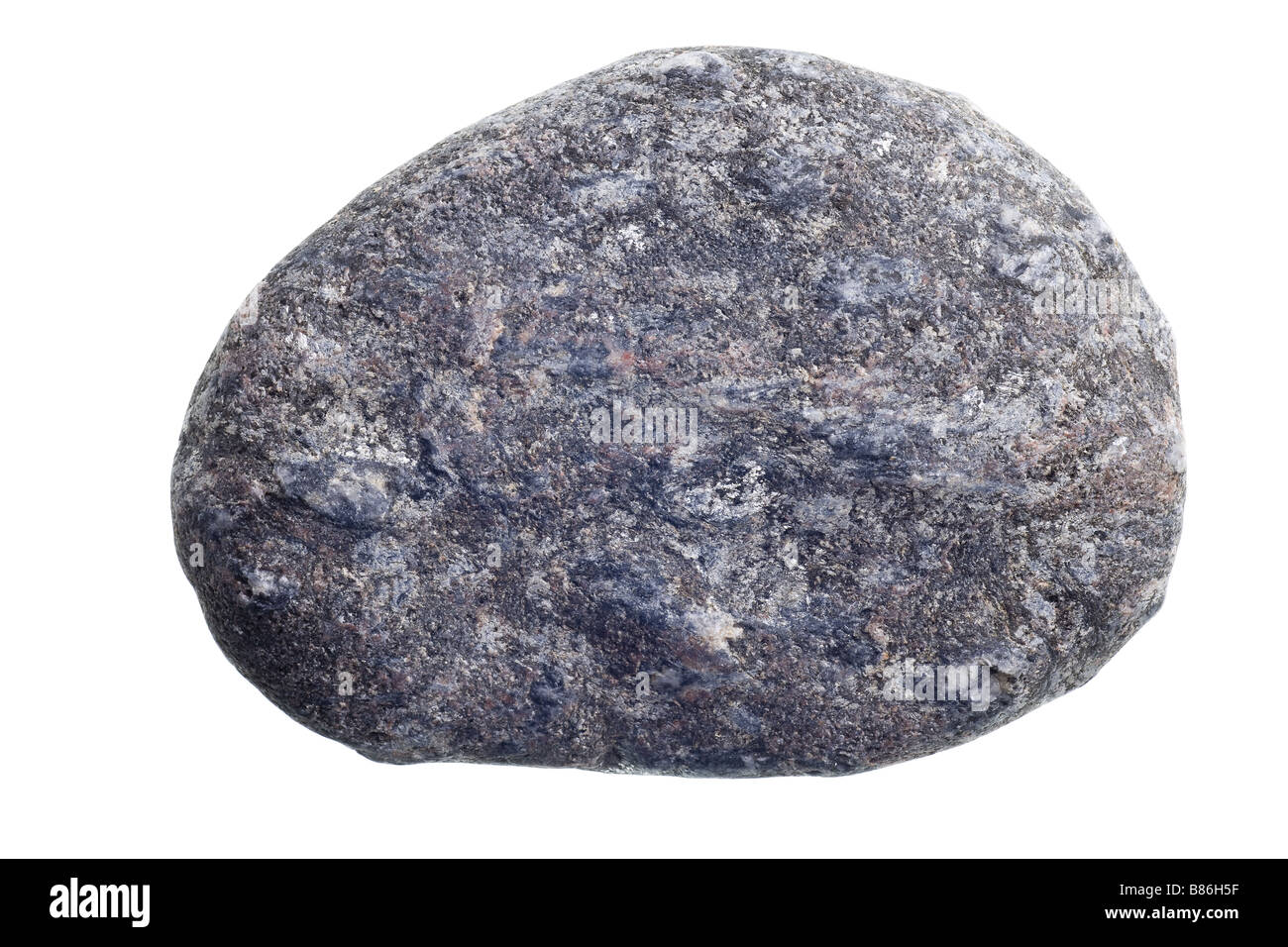 Flattened river rocks isolated on white background Stock Photo - Alamy