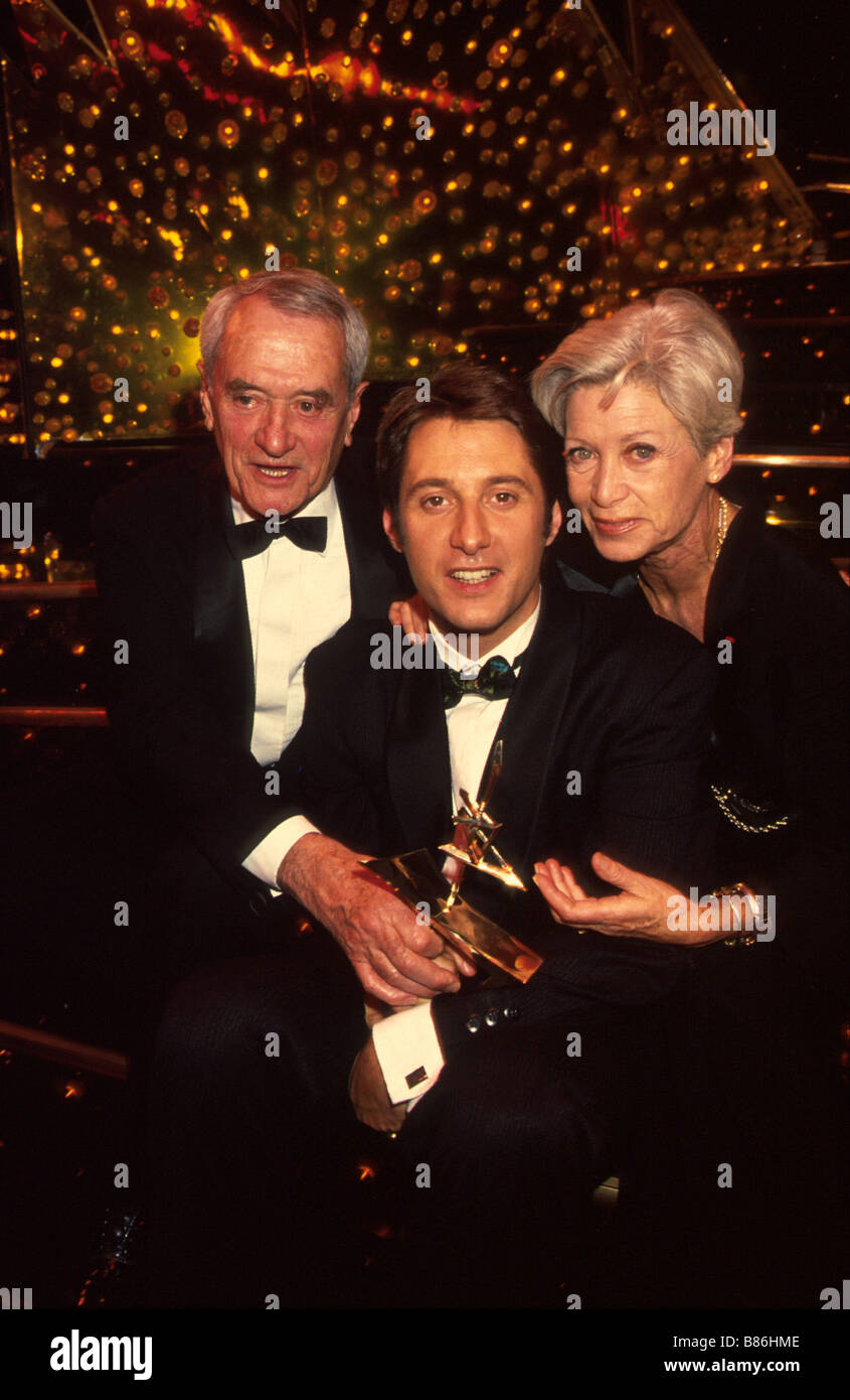 Georges de Caunes, Antoine de Caunes, Jacqueline Joubert Stock Photo ...