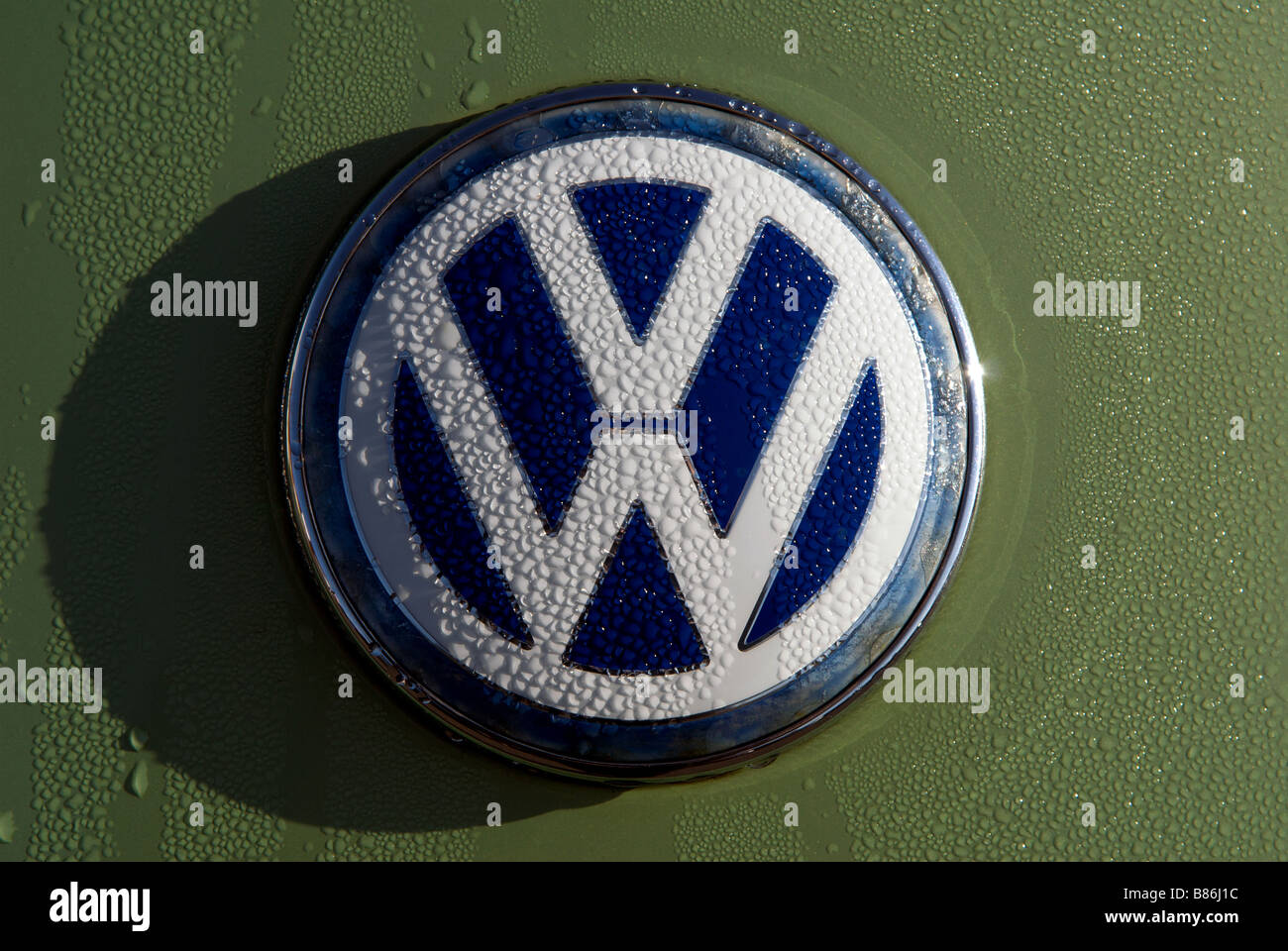 Volkswagen car badge Stock Photo - Alamy