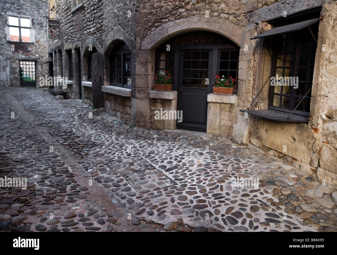 France Perouges Ain A medieval walled town in the French département of ...