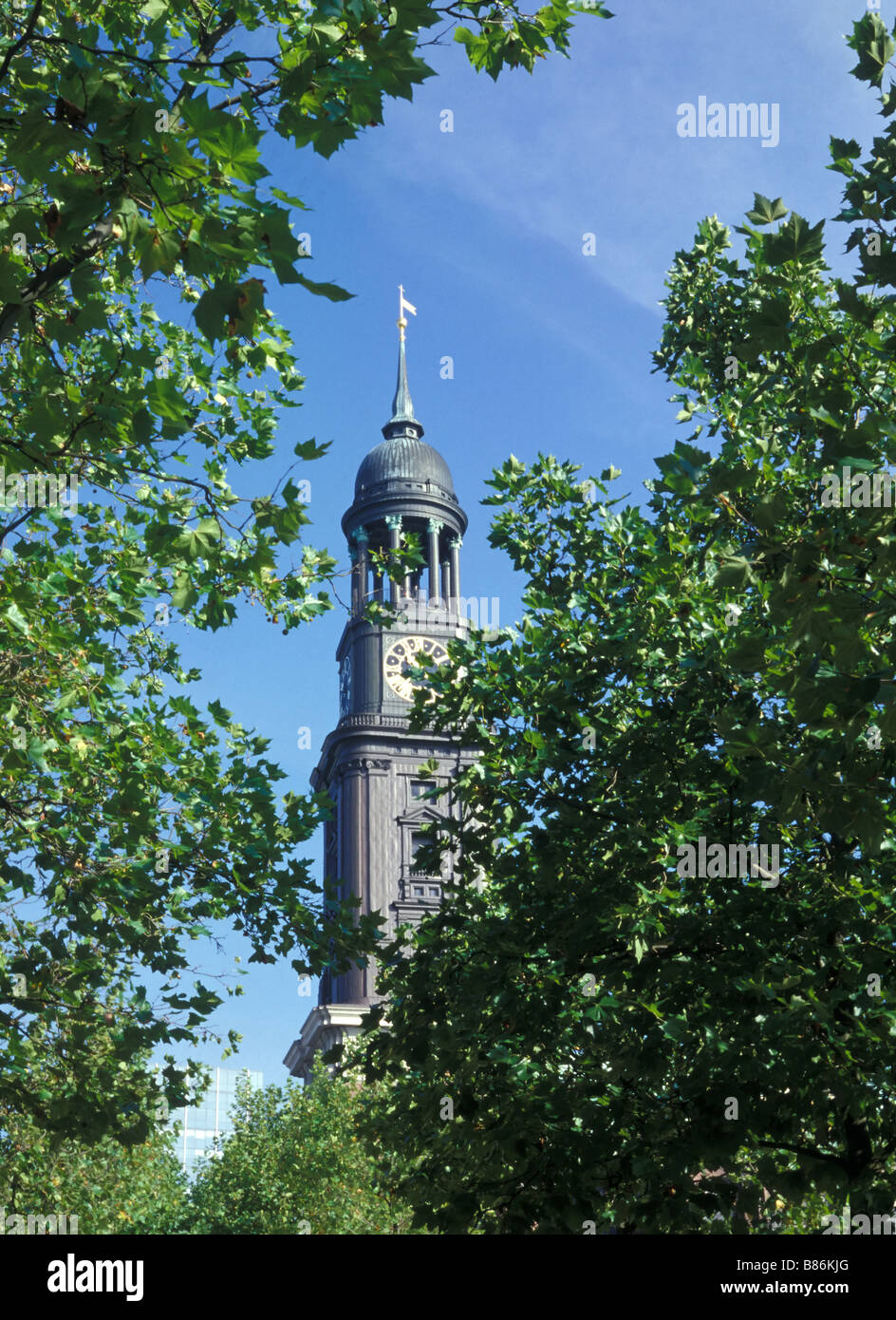Tower of St Michaelis Church Hamburg Germany Europe Stock Photo - Alamy