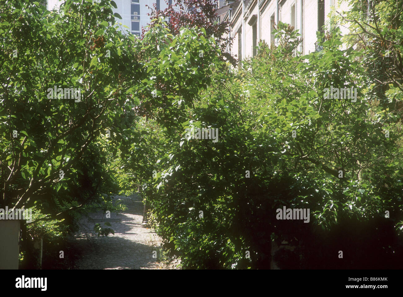 Quartier de la Mouzaia in Paris Stock Photo - Alamy