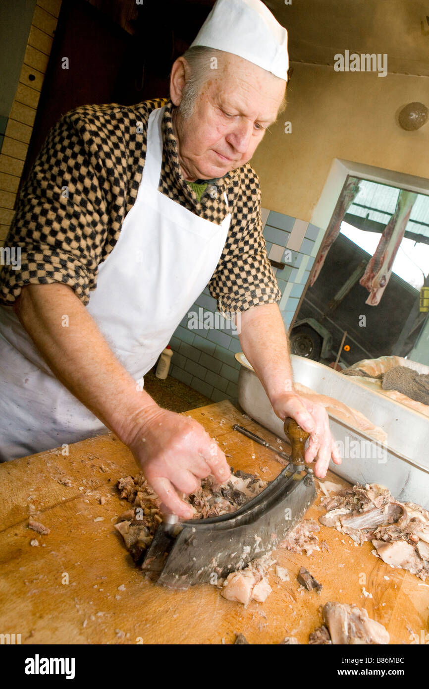 traditional pig sticking Czech Republic Stock Photo - Alamy