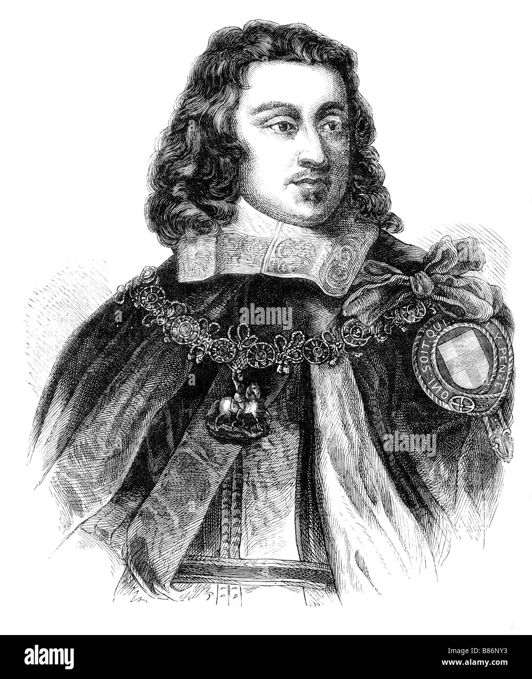 General George Monk 1st Duke of Albemarle Portrait Stock Photo - Alamy