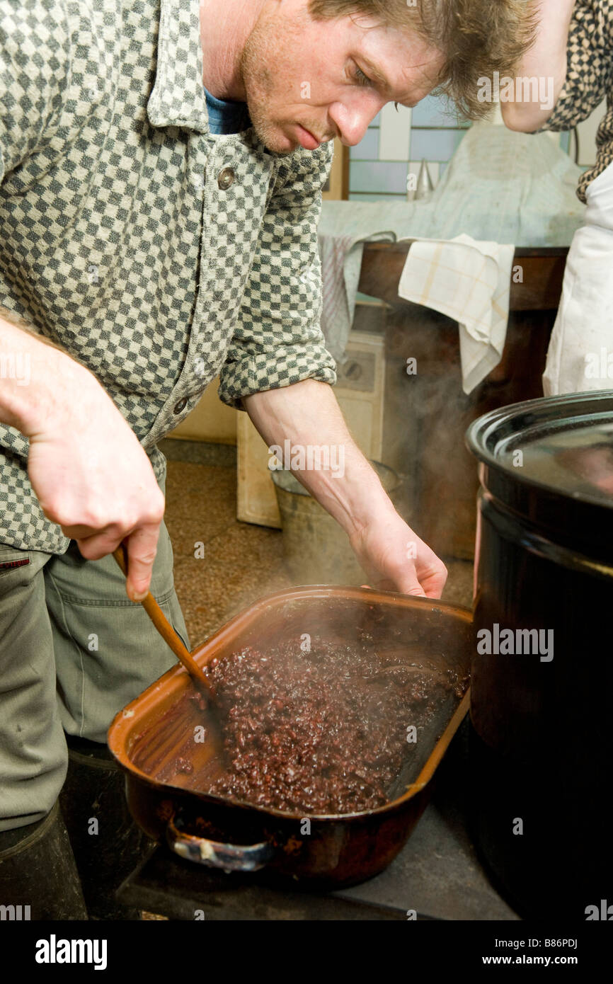 traditional pig sticking Czech Republic Stock Photo - Alamy