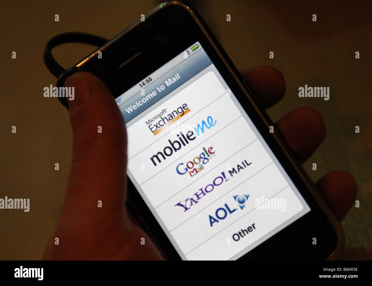 handheld apple iphone being used by its owner Stock Photo - Alamy