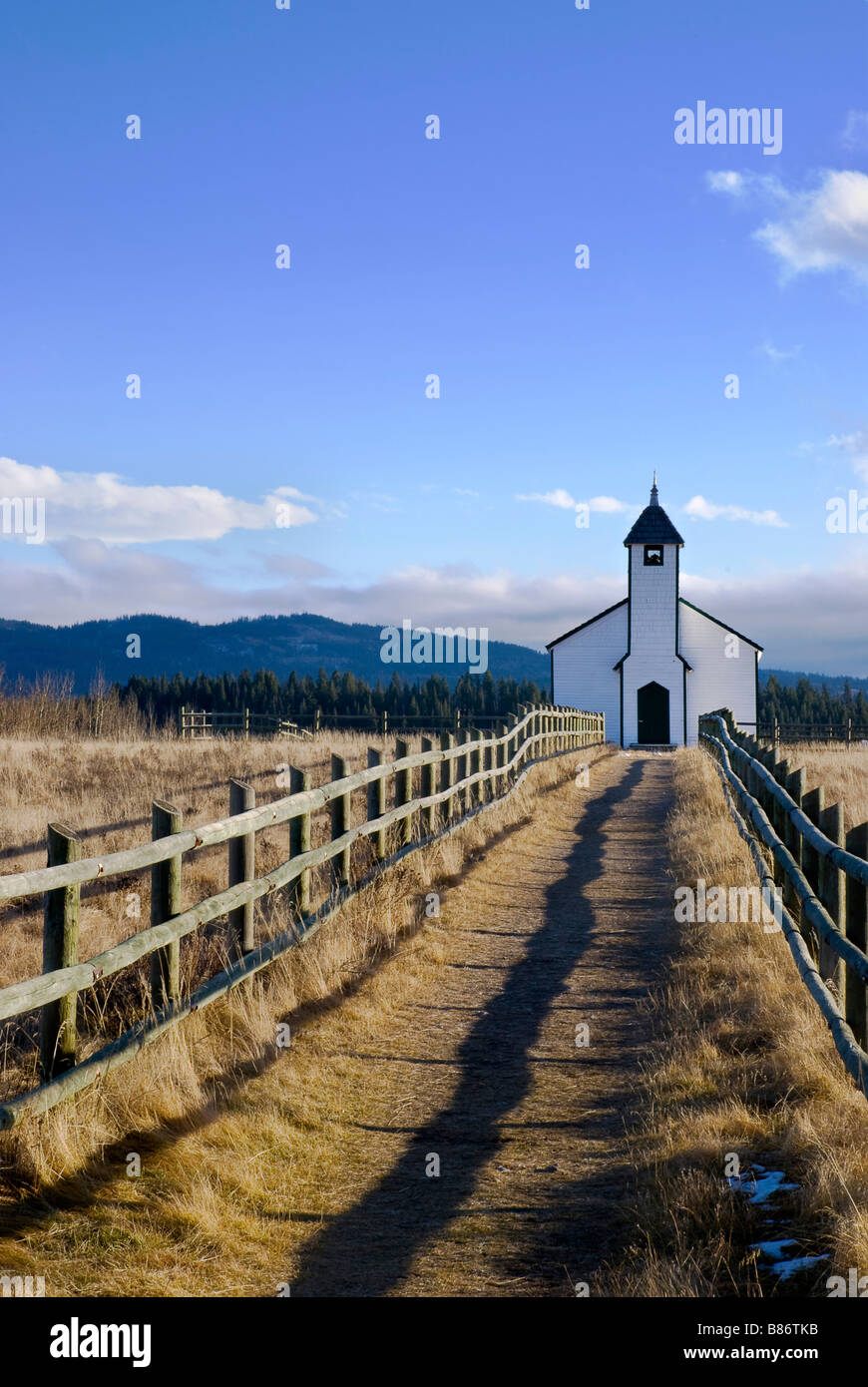 The Morley Church, Alberta, Canada Stock Photo - Alamy