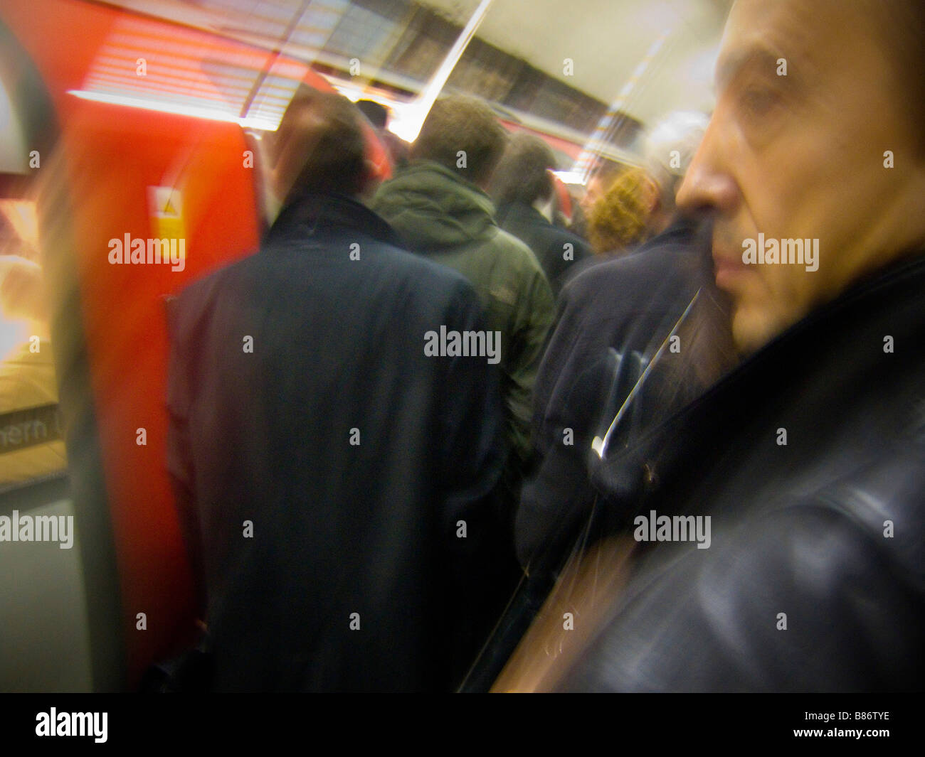 Boarding a tube train hi-res stock photography and images - Alamy