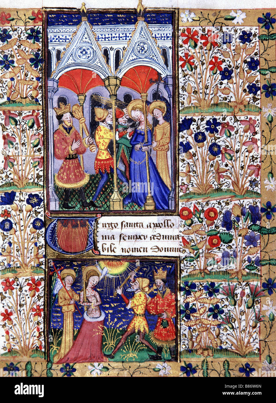Manuscript of the Rohan-Montauban Hours: Saint Apolline and her ...