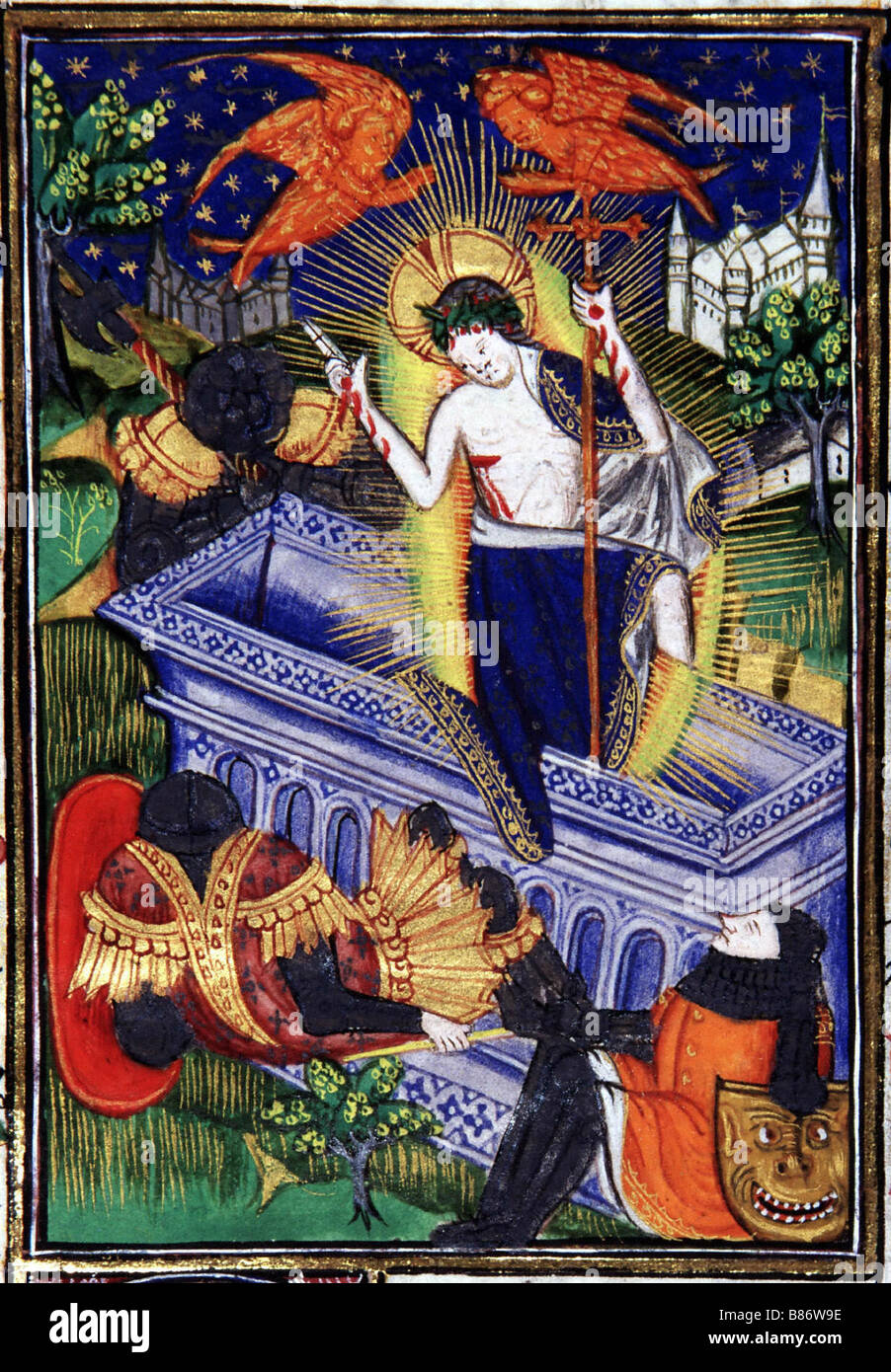 Manuscript of the Hours of Rohan-Montauban : The Resurrection of Christ ...