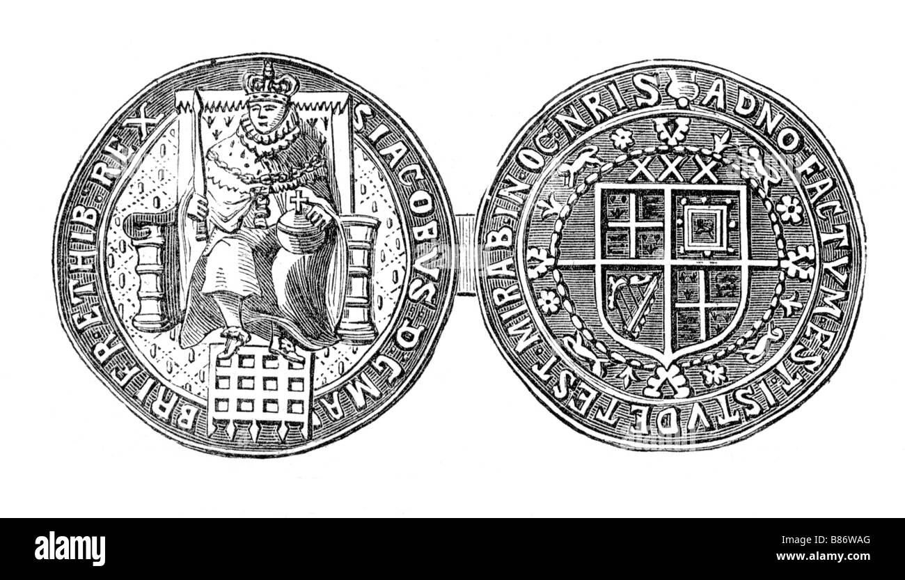 Thirty Shilling Coin During the Reign of King James I of England ...