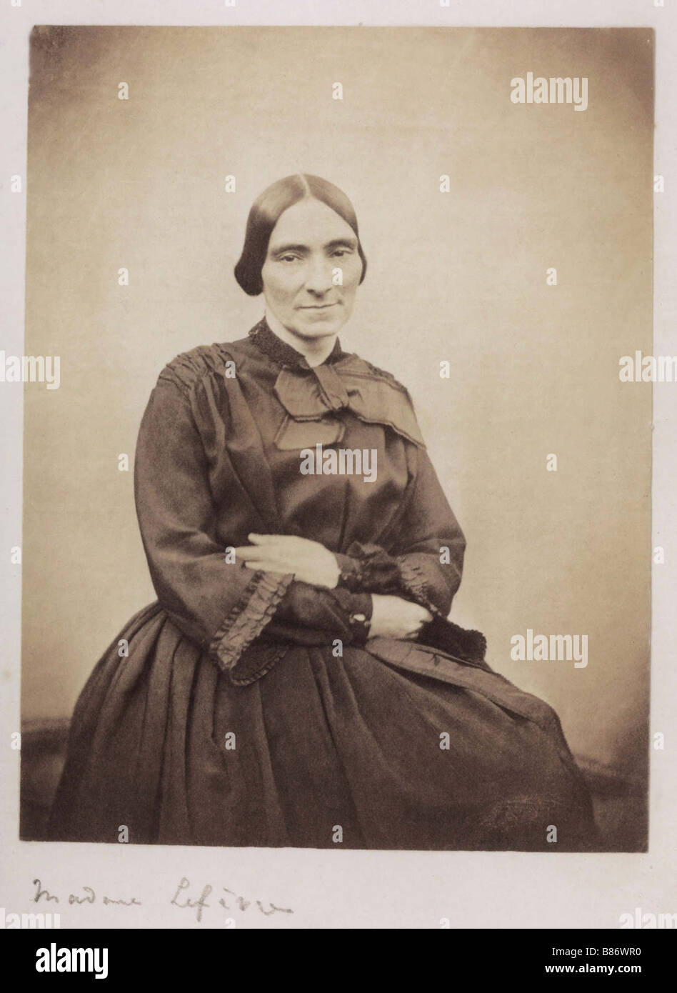Madame lefevre francois ernest lefevres wife 1833 1889 hi-res stock ...