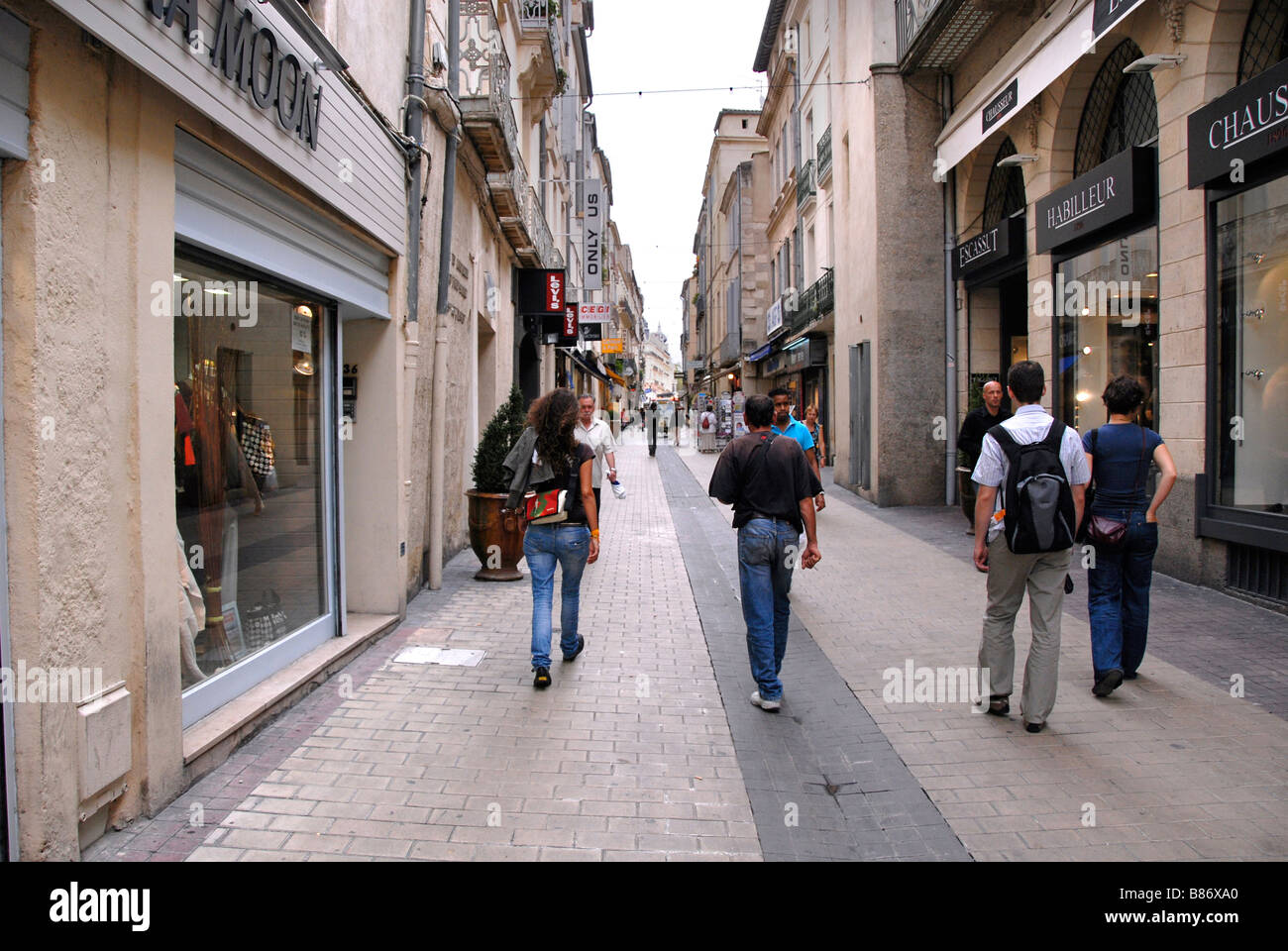 People in the old town of Montpellier, France, Europe Stock Photo - Alamy