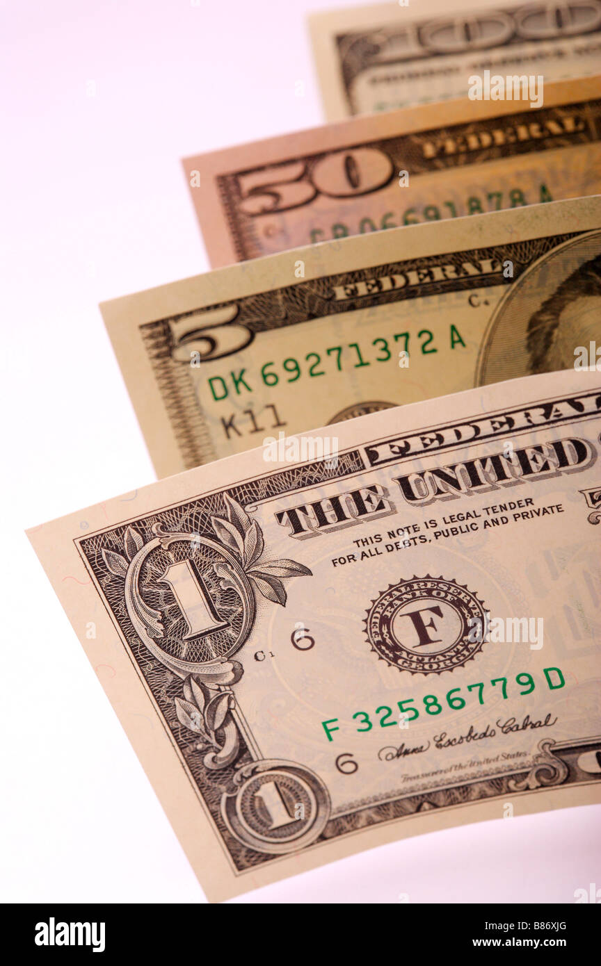 US paper currency Stock Photo - Alamy