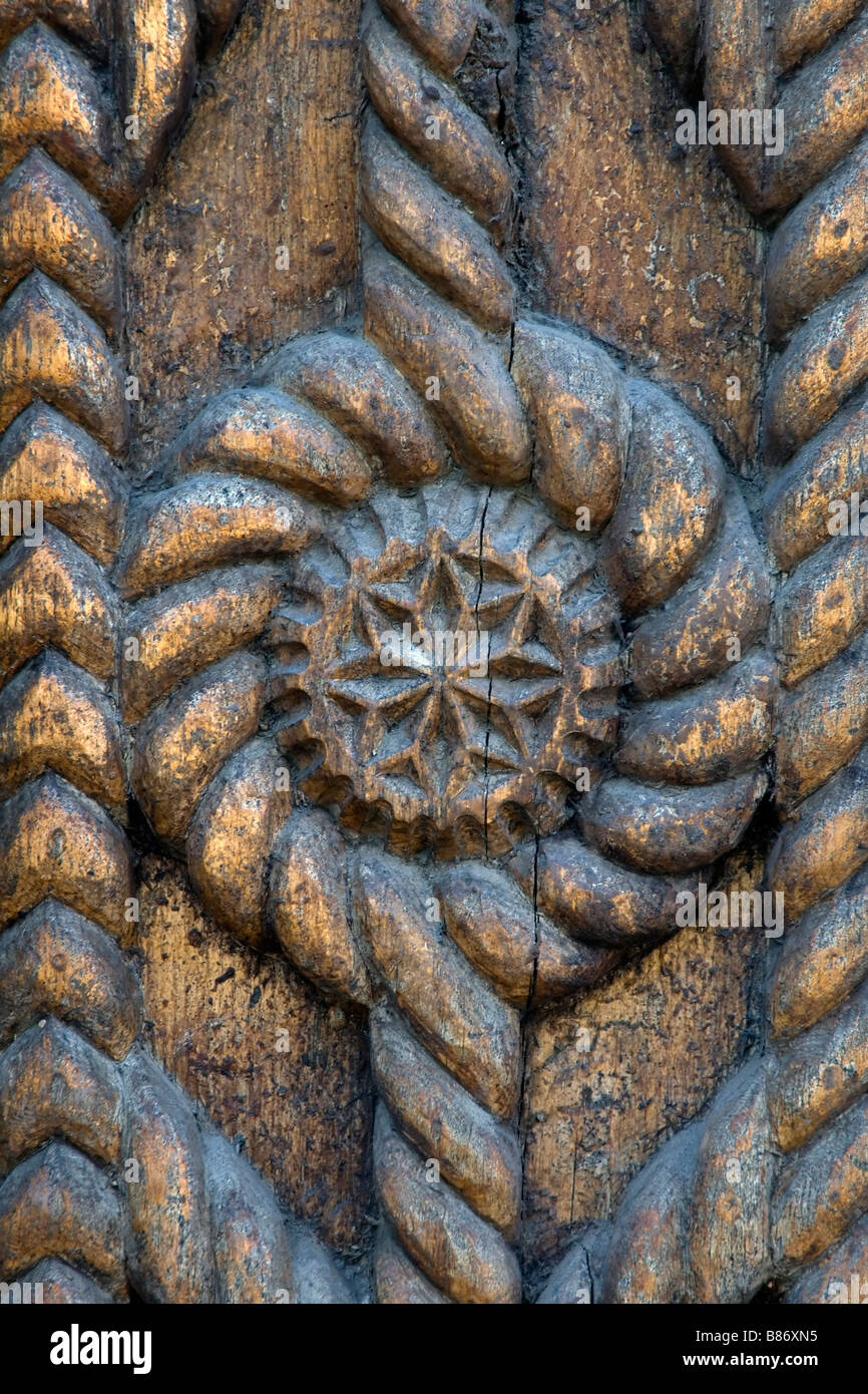 Carved wood portal Maramures, Romania Stock Photo - Alamy