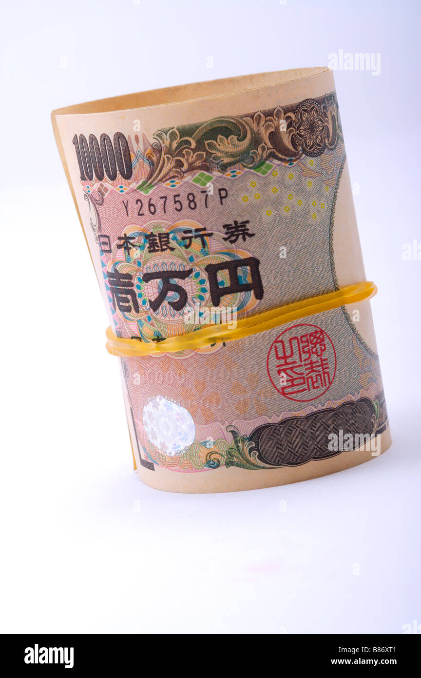 Roll of paper notes Stock Photo - Alamy