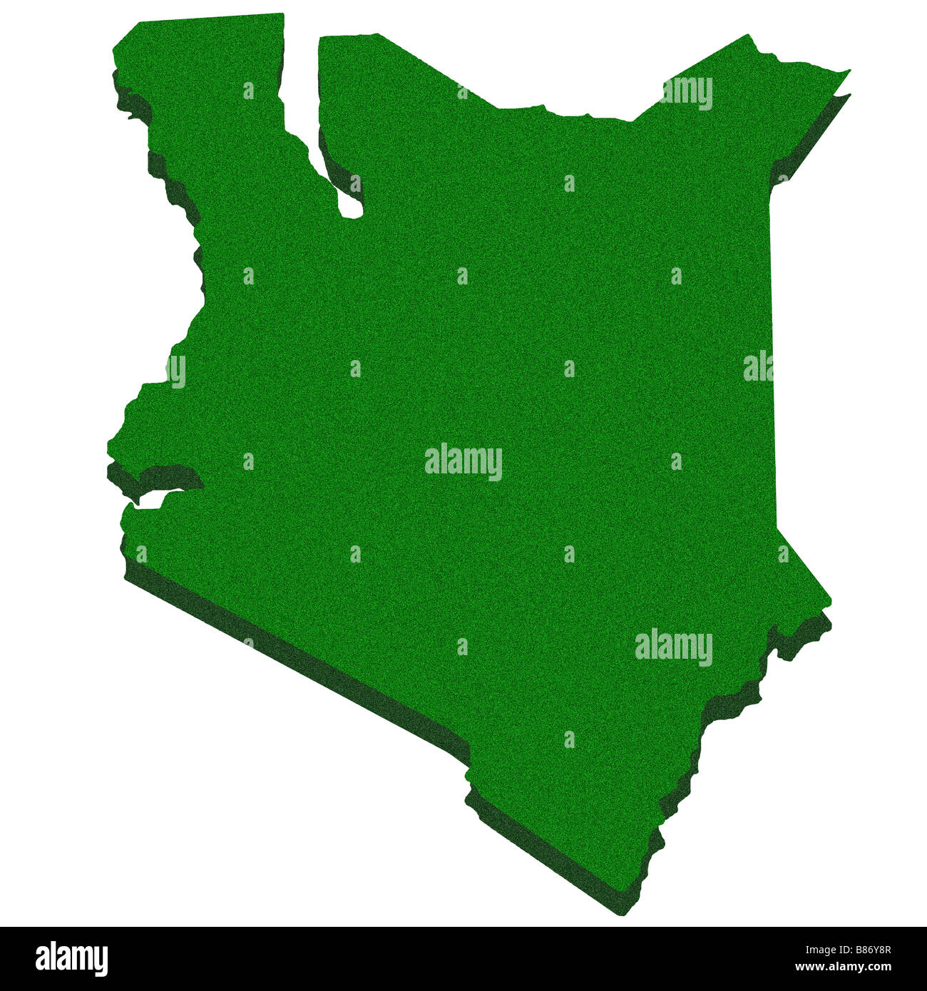 Outline map of Kenya Stock Photo - Alamy